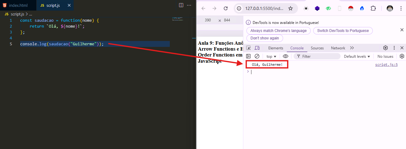 Aula 9: Funções Anônimas, Arrow Functions e Higher-Order Functions em ...
