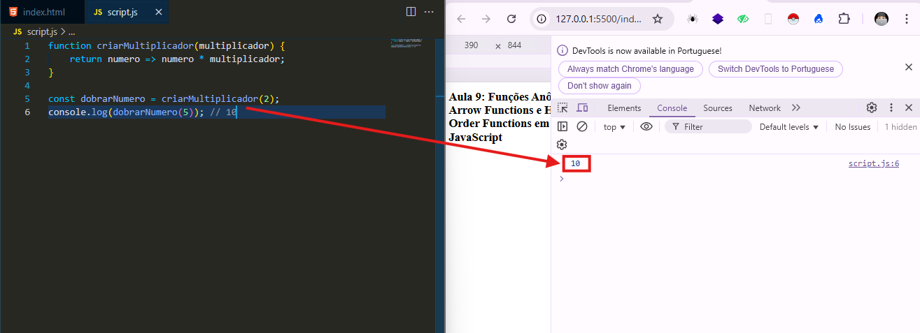 Aula 9: Funções Anônimas, Arrow Functions e Higher-Order Functions em ...