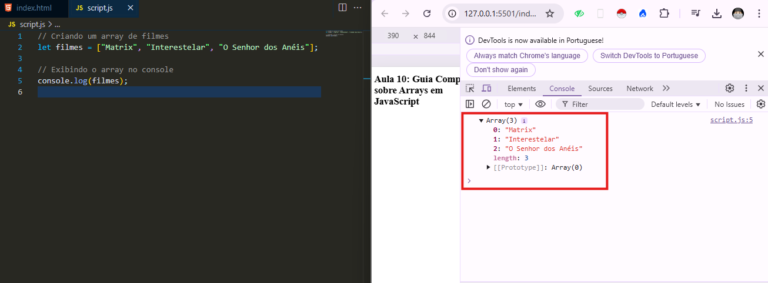 Aula 10: Guia Completo sobre Arrays em JavaScript - Guilherme Machado DEV