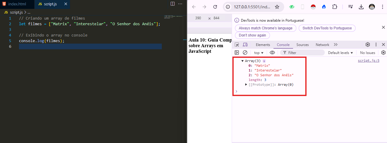 Aula 10: Guia Completo sobre Arrays em JavaScript - Guilherme Machado DEV