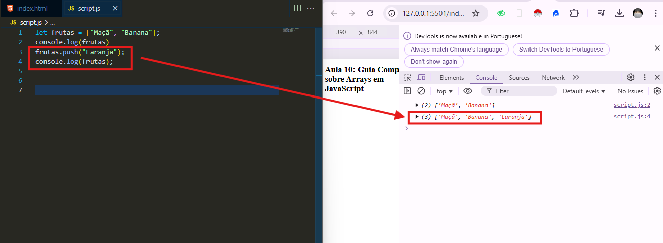 Aula 10: Guia Completo sobre Arrays em JavaScript - Guilherme Machado DEV