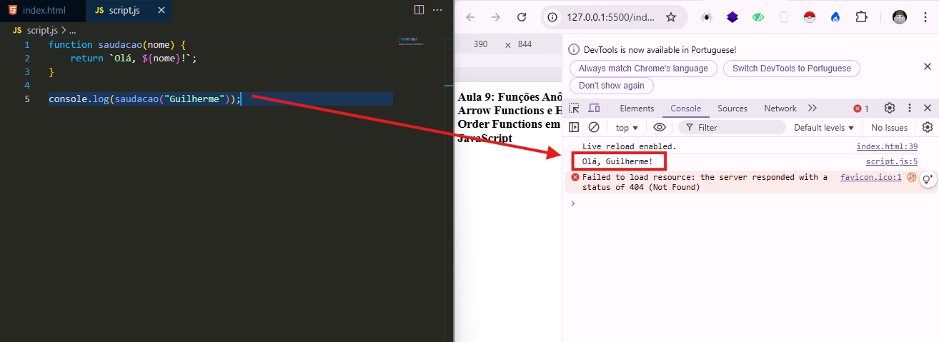 Aula 9: Funções Anônimas, Arrow Functions e Higher-Order Functions em ...